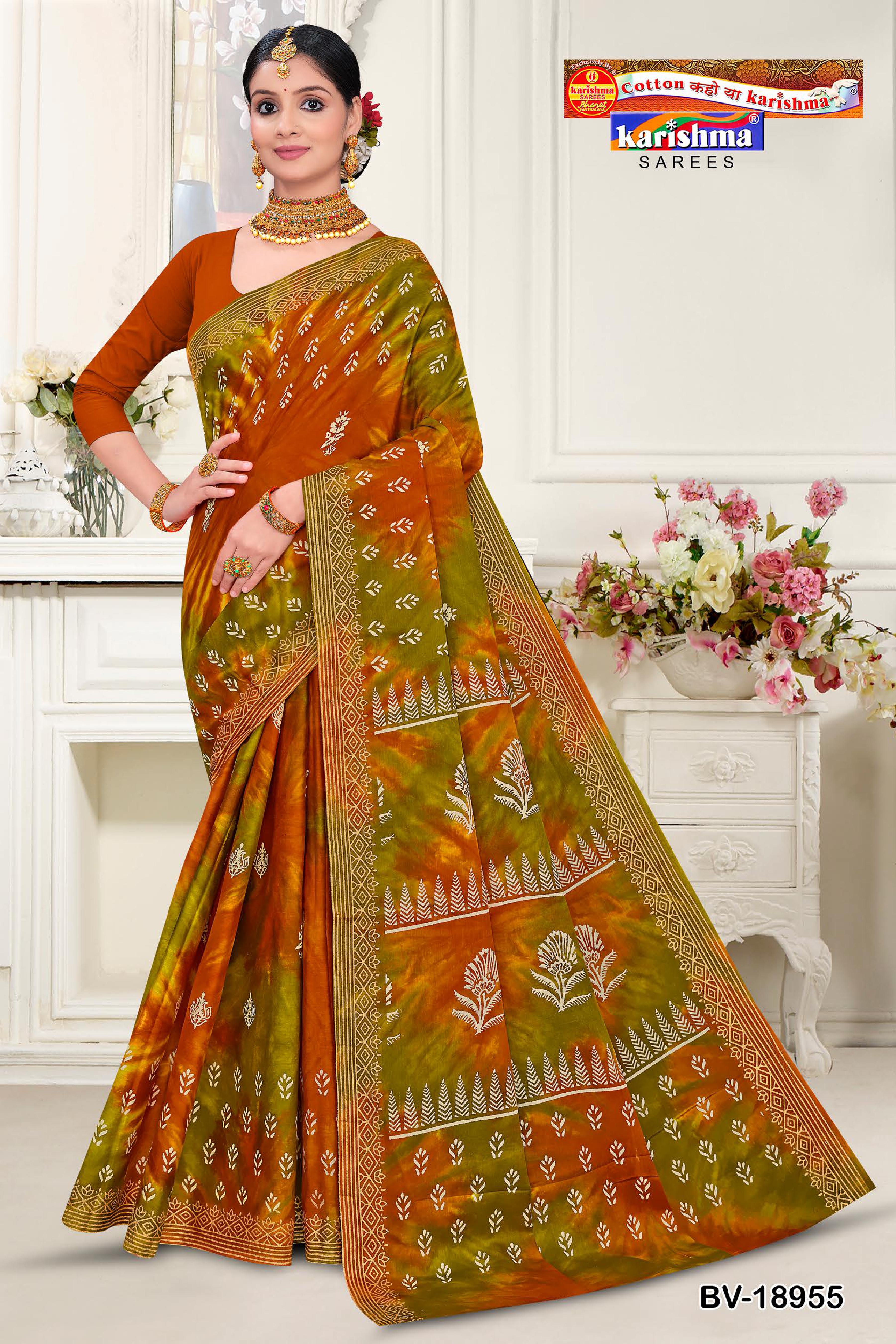 Buy Light Green Pure Cotton Malai (Soft) Saree With Simple Print And ...